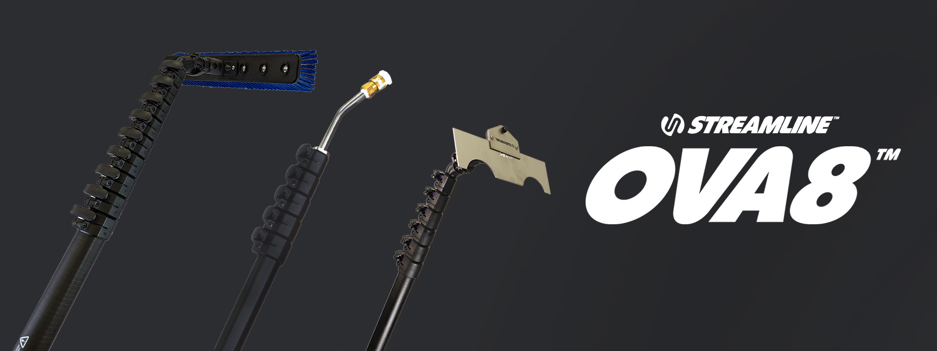 Streamline™ OVA8™ Poles | For Professional Window Cleaners